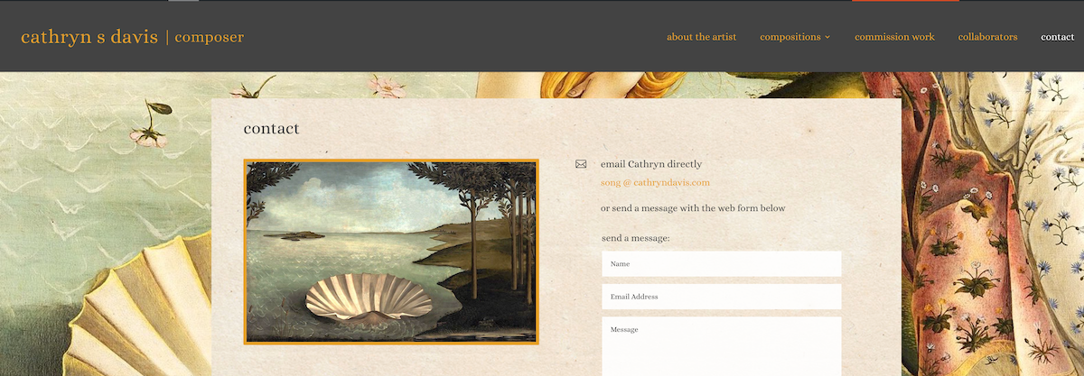 contact | cathryn s davis